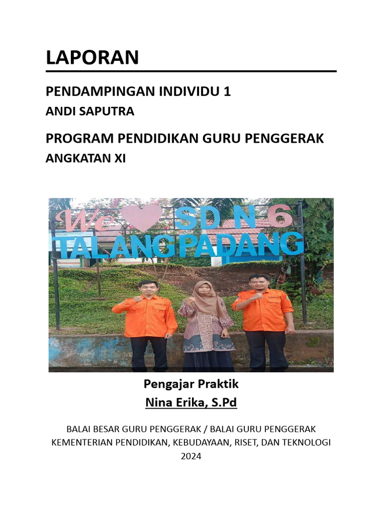 LAPORAN PI 1 ANDI SAPUTRA Lengkap | PDF | Ilmu Sosial