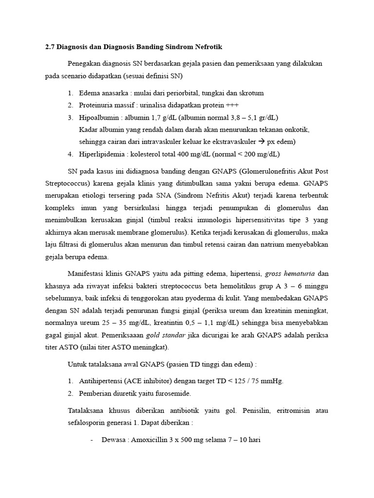 DD Sindrom Nefrotik - Cassa | PDF | Pengembangan Diri | Kesehatan Holistik