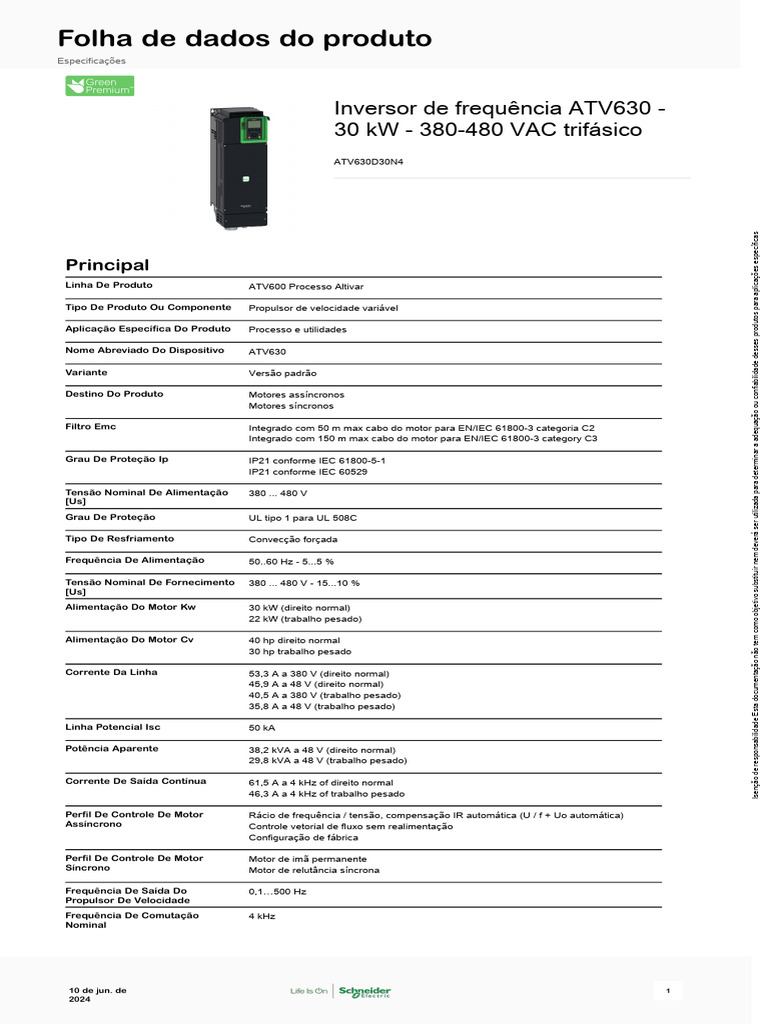 Schneider Electric - Altivar-Process-ATV600 - ATV630D30N4 | PDF ...