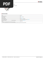 FU-35FA Reflective Fibre Unit Specs | PDF