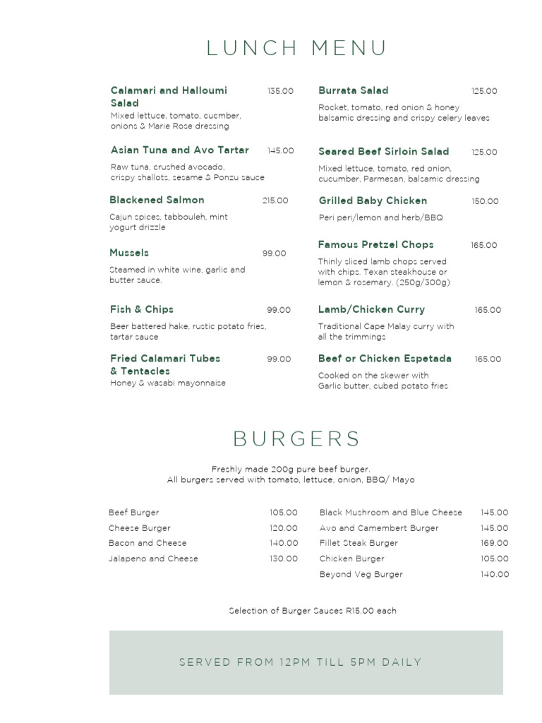 Menus New Addition | PDF | Salad | Hamburgers