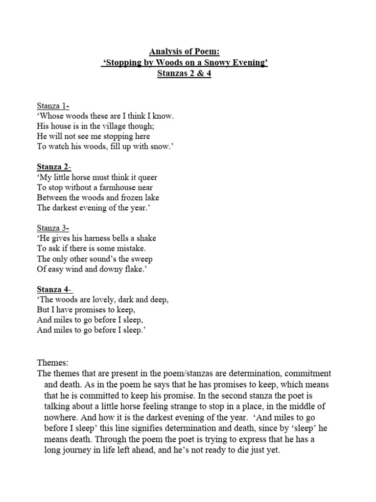 Analysis of Poem | PDF | Poetry