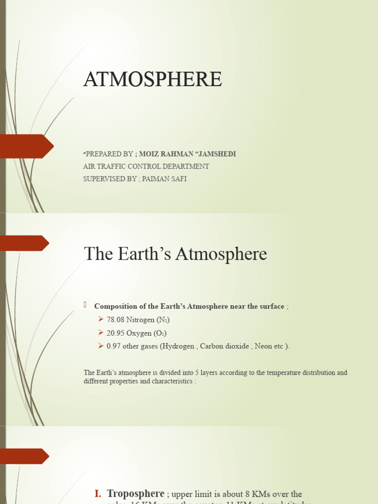 Atmosphere | PDF | Atmosphere Of Earth | Atmosphere