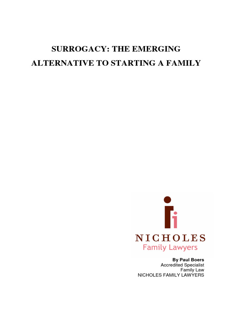 Surrogacy | PDF | Surrogacy | Parent