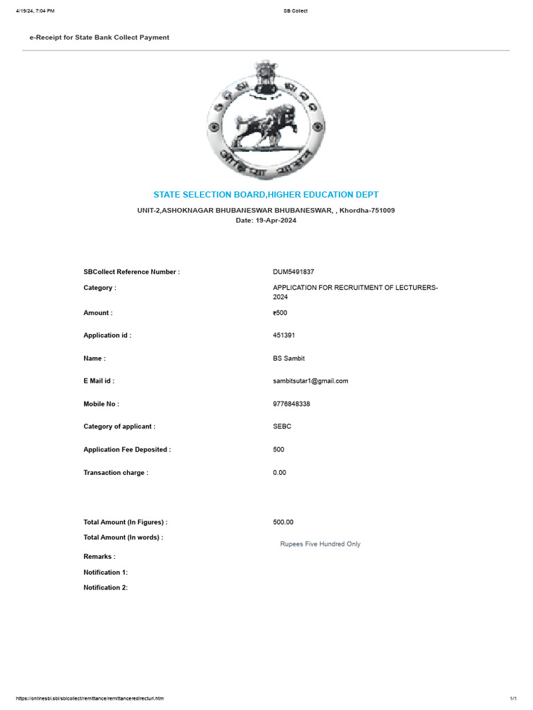 SB Collect SSB | PDF