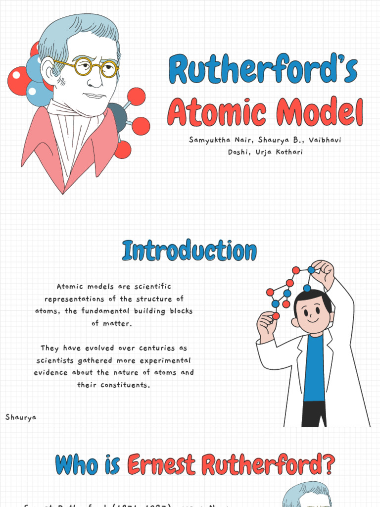 Rutherford's Atomic Model | PDF | Atoms | Atomic Nucleus