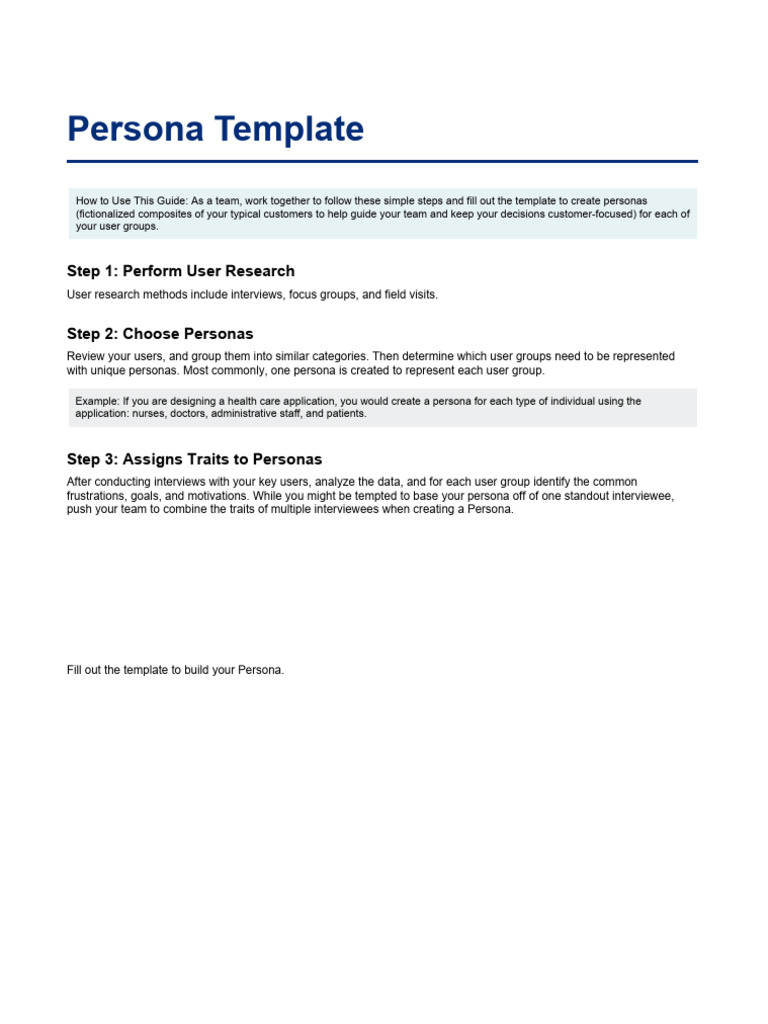 Template Persona untuk Aplikasi Kuliner | PDF