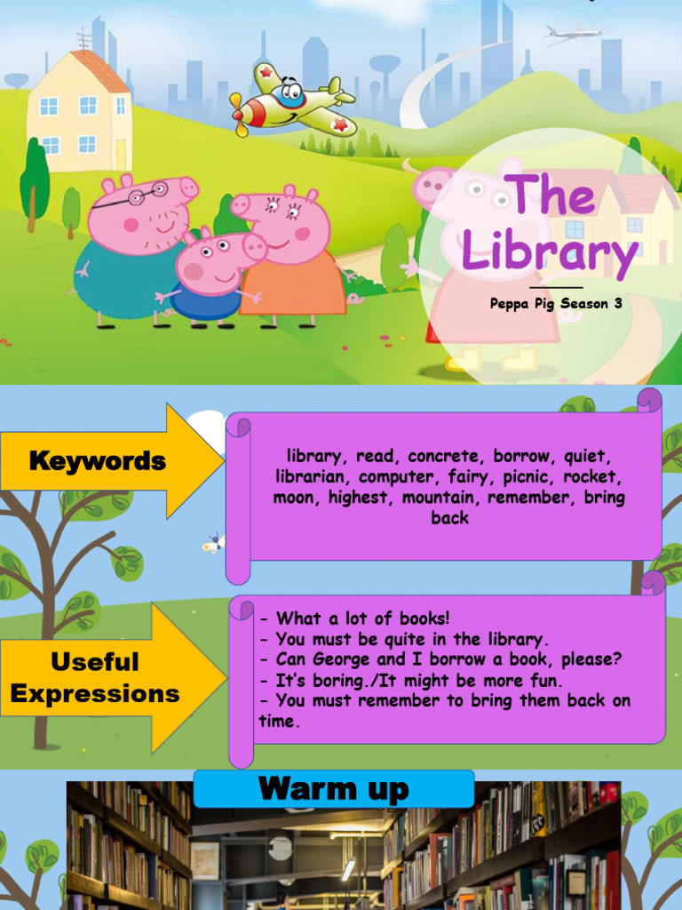 Peppa Pig Season 3 The Library | PDF | Libraries