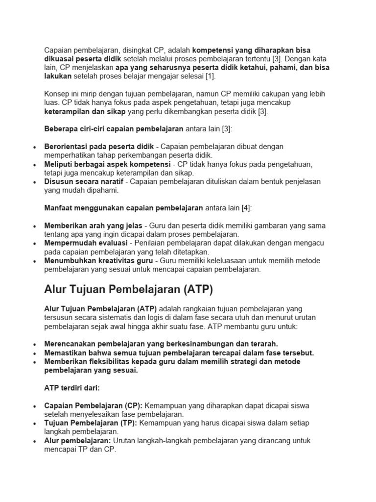 CP, ATP Dan TP | PDF