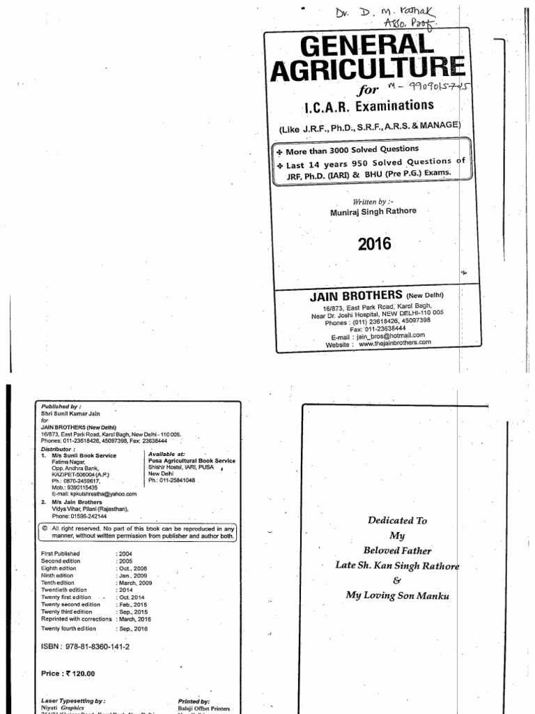 General Agriculture by Munshiraj | PDF