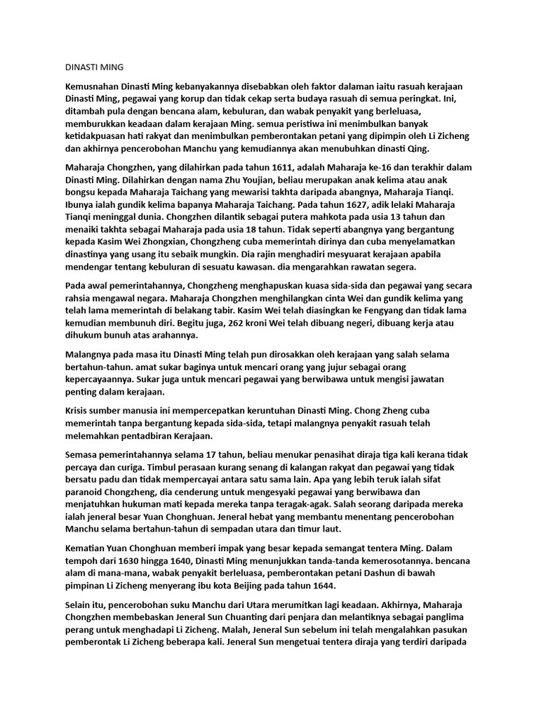 Dinasti Ming | PDF