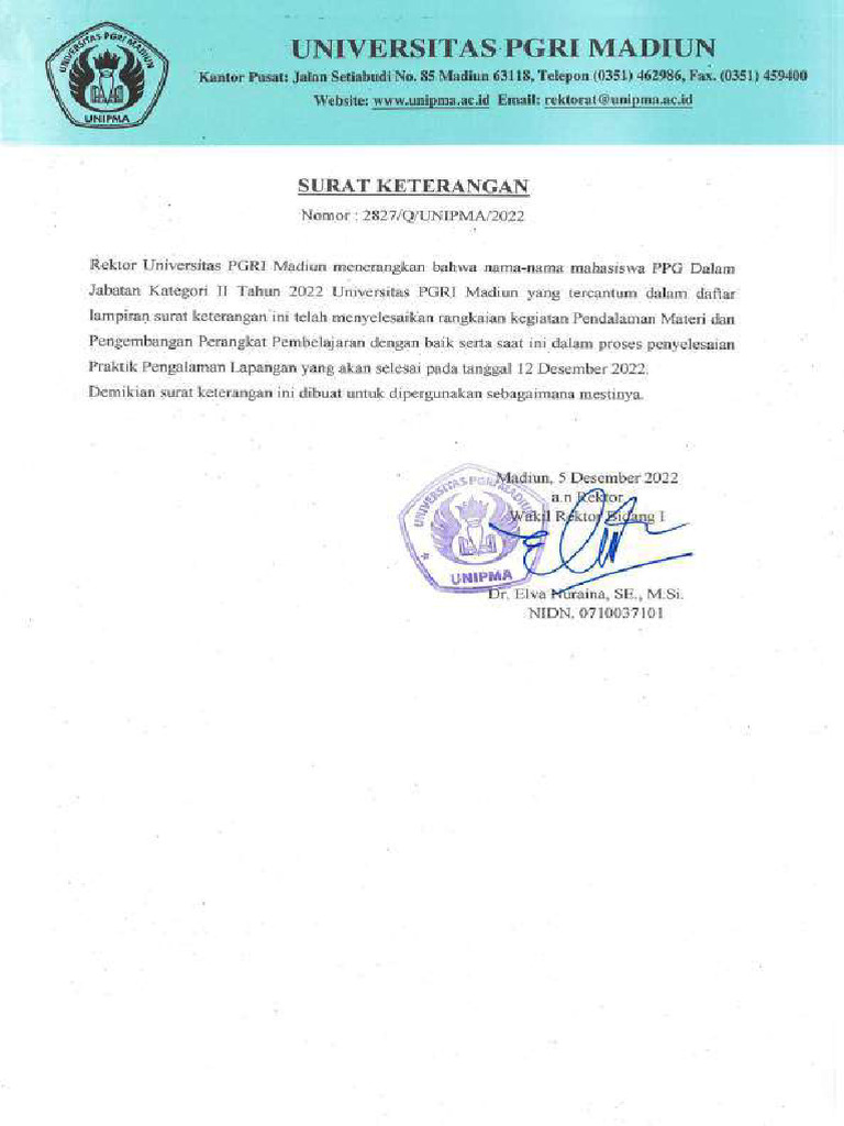 2022 Kategori II - Suket Selesai Pembelajaran PPG - Compressed | PDF