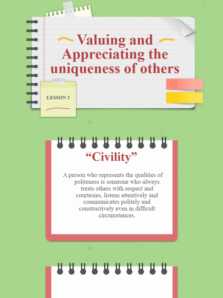 Valuing Uniqueness and Respecting Others | PDF | Learning | Teachers