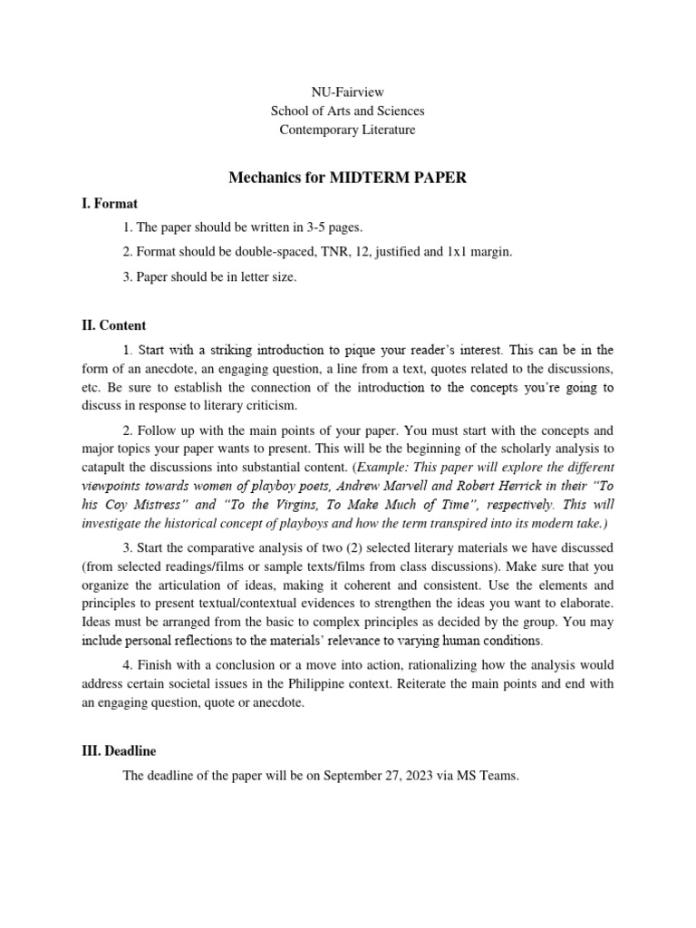 CLT Midterm Paper Mechanics | PDF