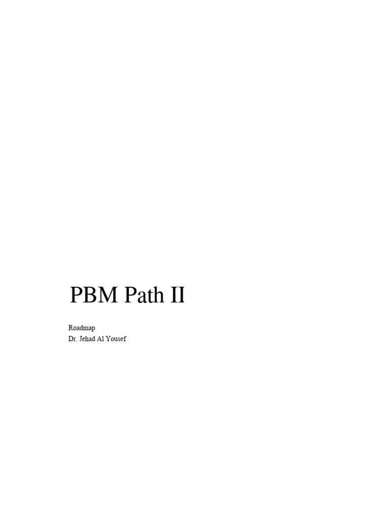 PBM Path II - Roadmap - Jun2024 | PDF | Information Technology ...