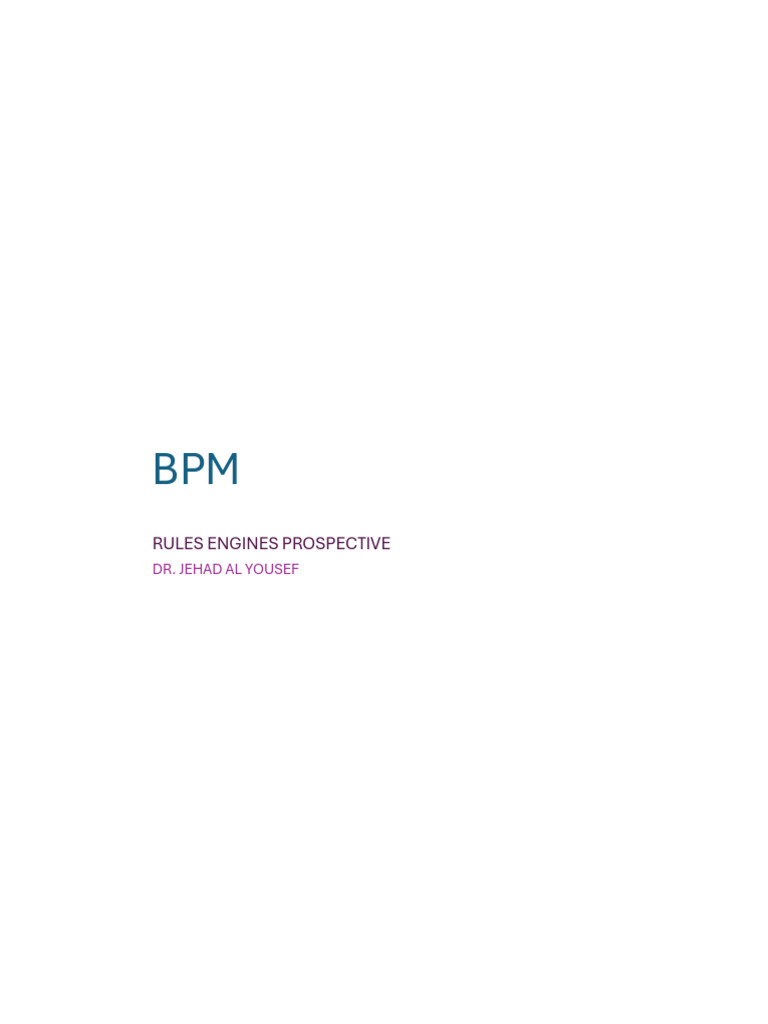PBM - Business Requirements - Rules Engine Prospective | PDF ...