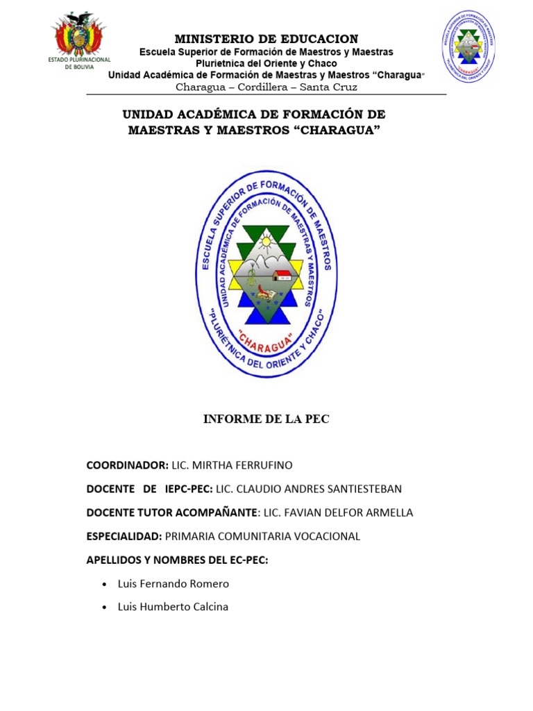 Informe Pec 2023 | PDF | Enseñando | Escuelas