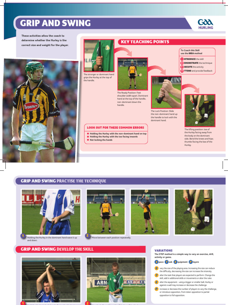 Grip and Swing-Skillcard - Final | PDF | Hand