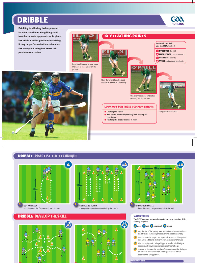 Dribbling Techniques in Hurling | PDF