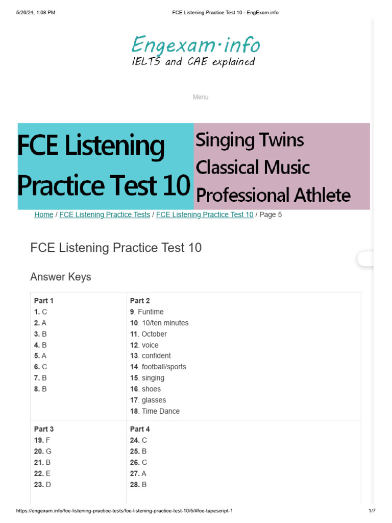 Script Test 1 Pdf International English Language Testing System