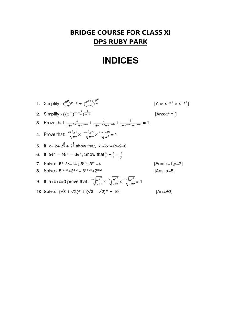 New Bridge Cpurse | PDF | Mathematical Analysis | Equations