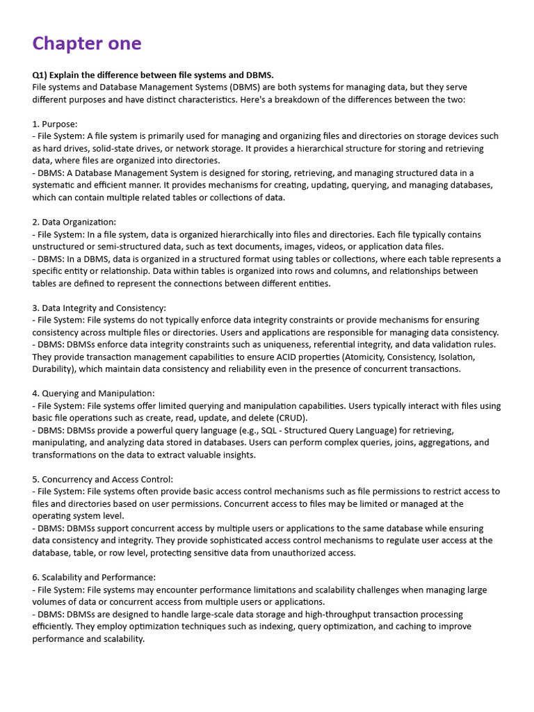 DBMS For Print QP | PDF | Databases | Relational Database