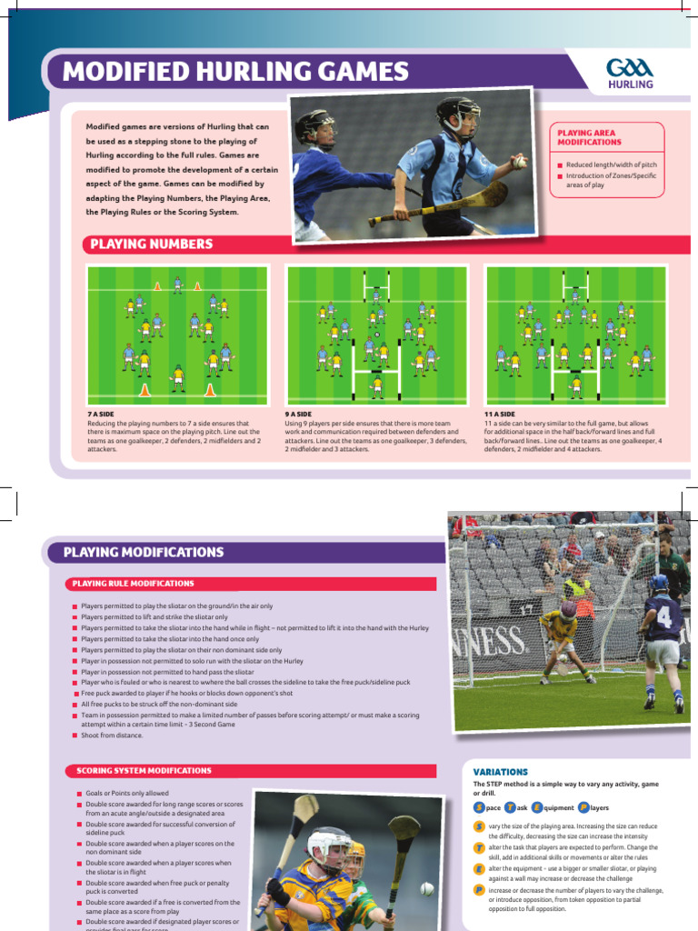 Modified Hurling Game Rules | PDF | Defender (Association Football ...