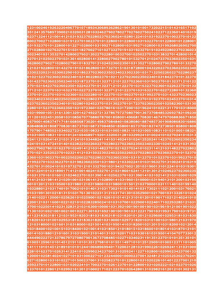 Numeric Data Sequence Analysis | PDF | Business | Finance & Money Management