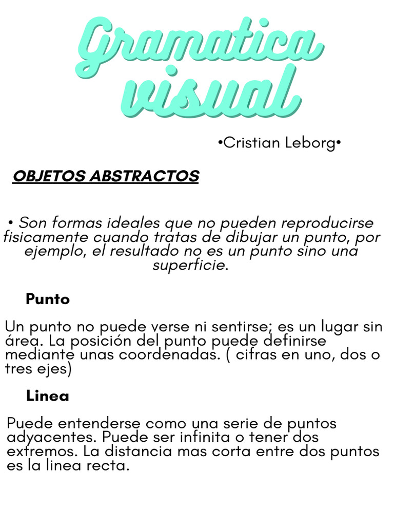 Conceptos de Estructuras Visuales | PDF | Color | Perspectiva (Gráfica)