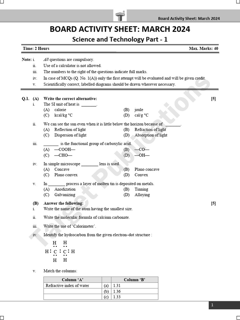 Sci 1 | PDF | Physical Sciences | Chemical Elements