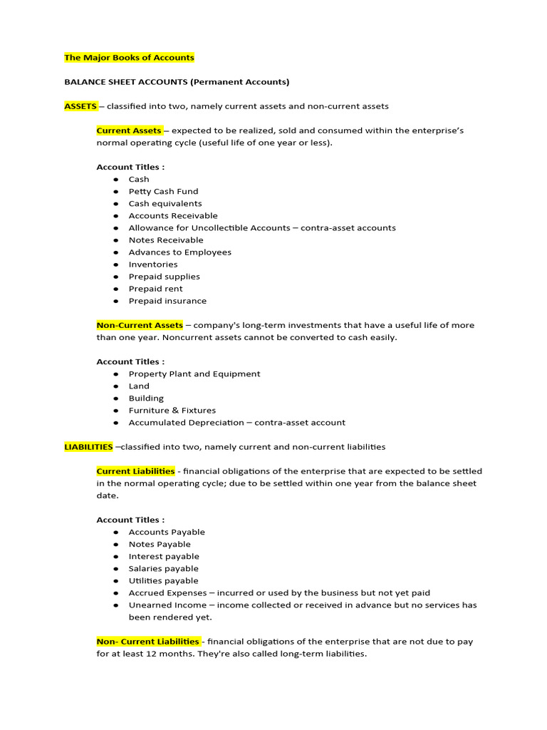 ACCT Lesson 5 - The Major Books of Accounts | PDF | Expense | Debits ...