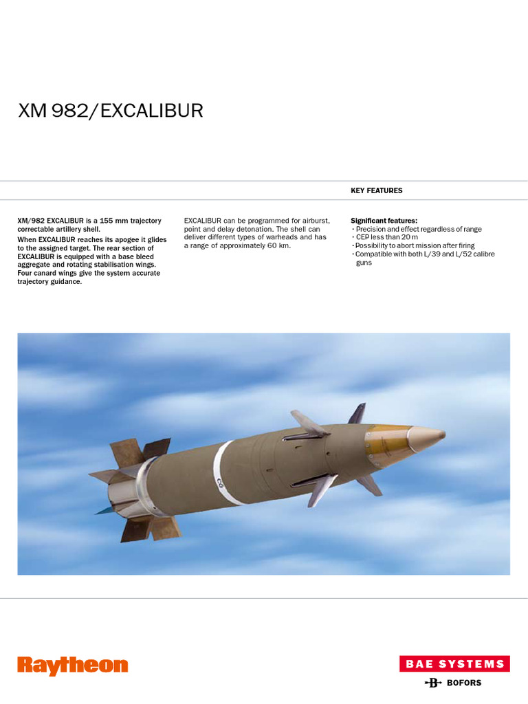 Bae PDF Excalibur | PDF | Shell (Projectile) | Flight
