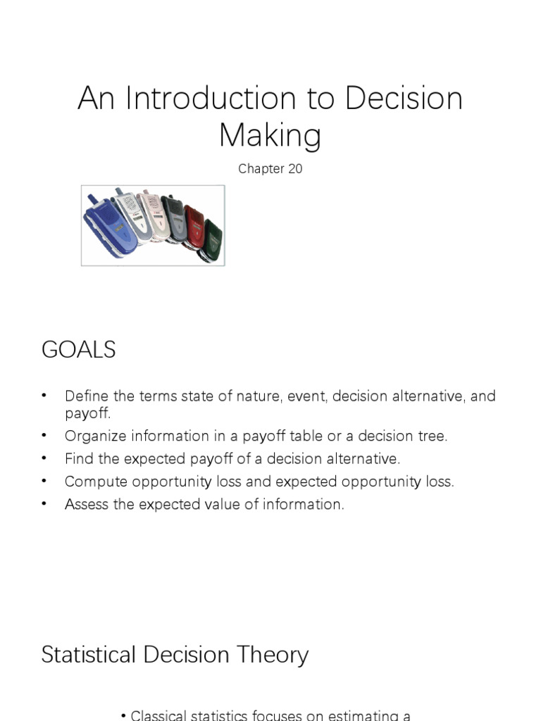 An Introduction To Decision Making | PDF | Applied Mathematics | Statistical Theory