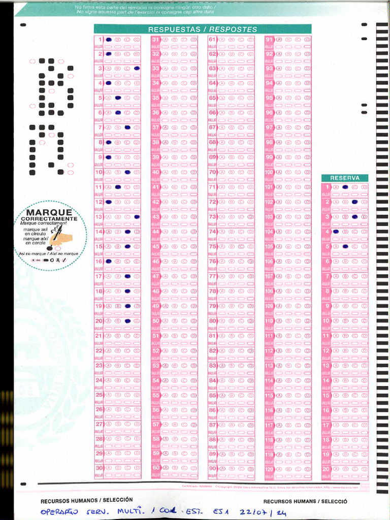Plantilla de Respuestas - OSM | PDF