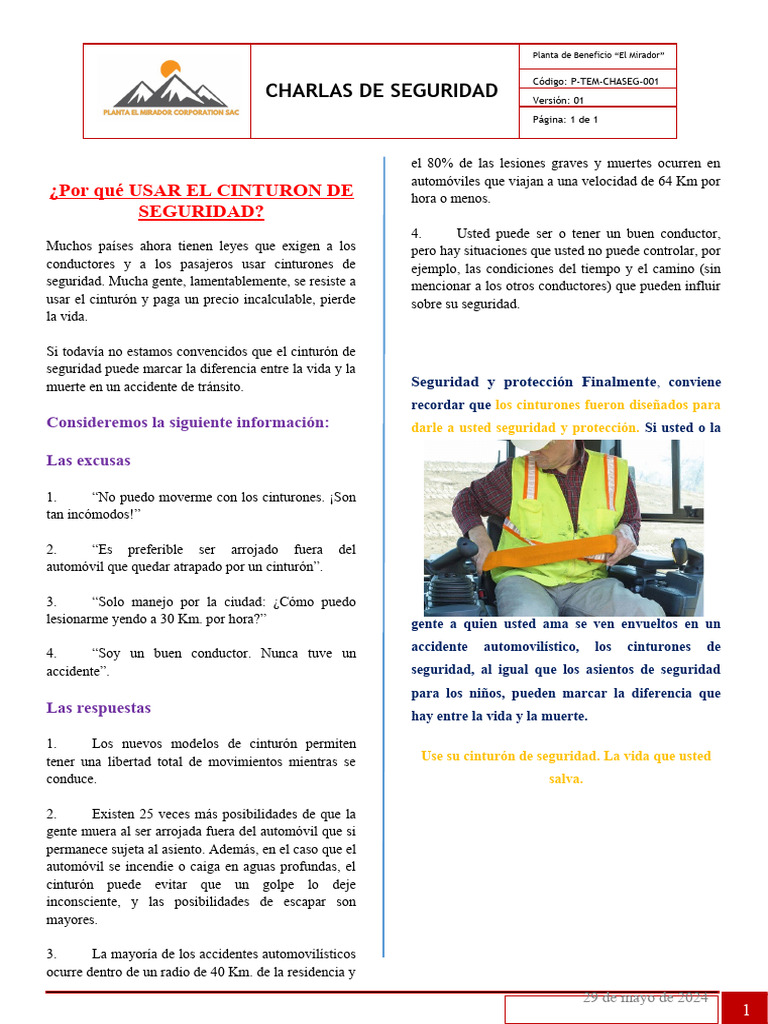 29.05.2024-PORQUE USAR EL CINTURON DE SEGURIDAD | Descargar gratis PDF ... 29.05.2024-PORQUE USAR EL CINTURON DE SEGURIDAD | Descargar gratis PDF ...