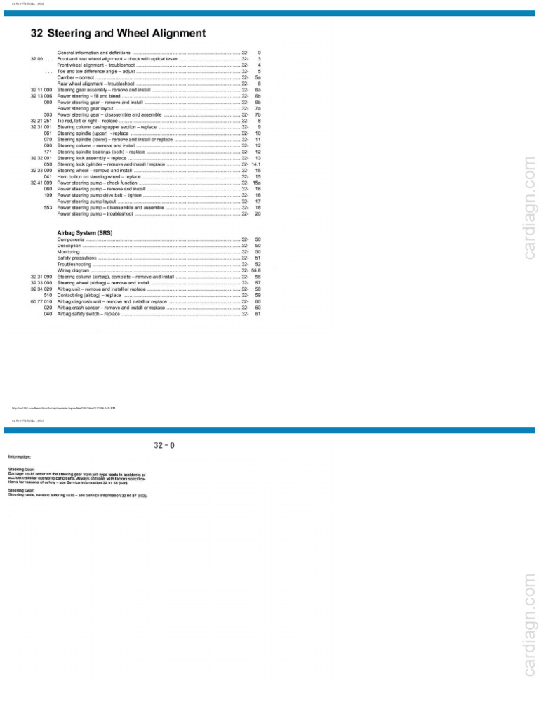 32+Steering+and+Wheel+Alignment | PDF