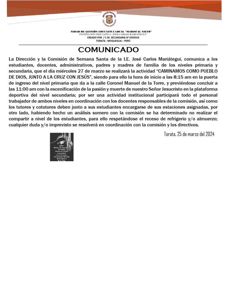 Comunicado 2 | PDF
