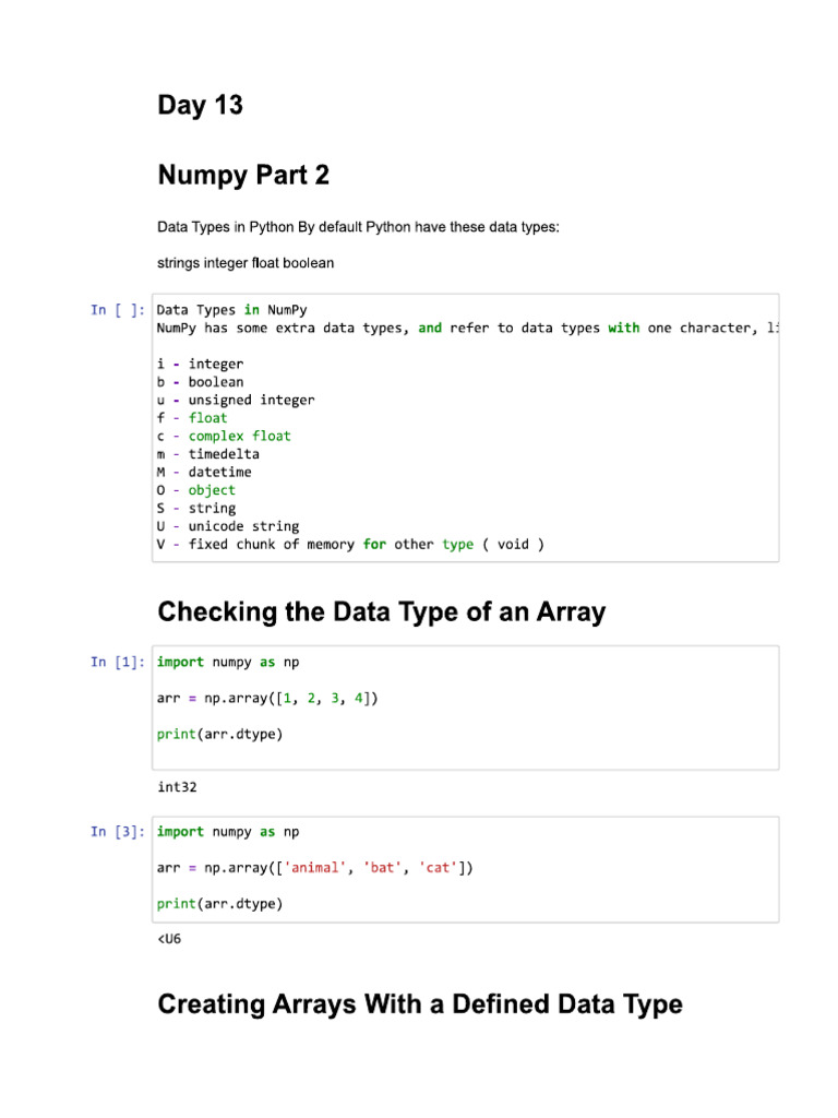Python Day 13 Numpy Part 2 Pdf 