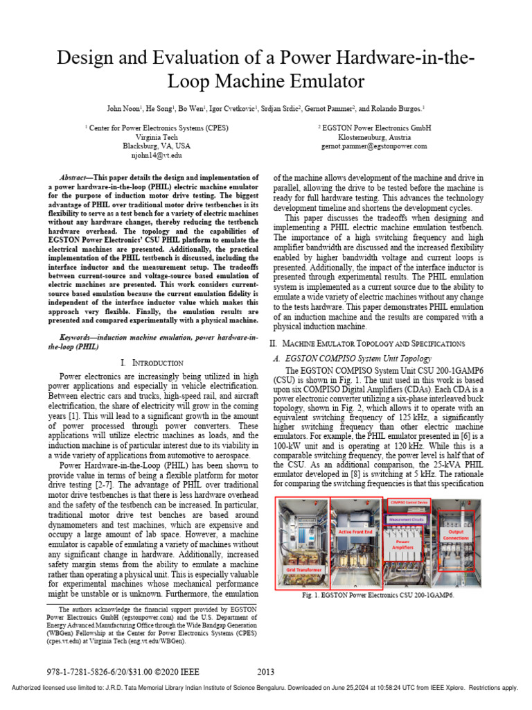 Design - and - Evaluation - of - A - Power - Hardware-in-the-Loop ...