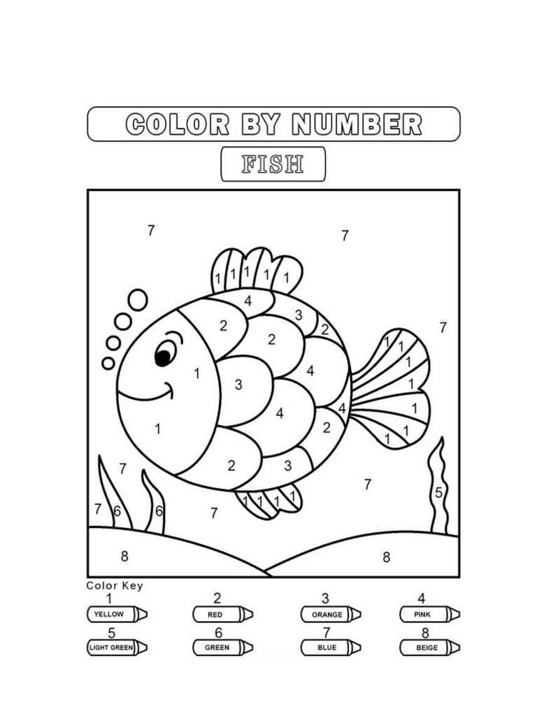 Color by Number Fish | PDF
