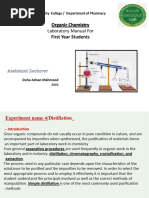 Distillation Lab Setup Guide | PDF | Distillation | Boiling