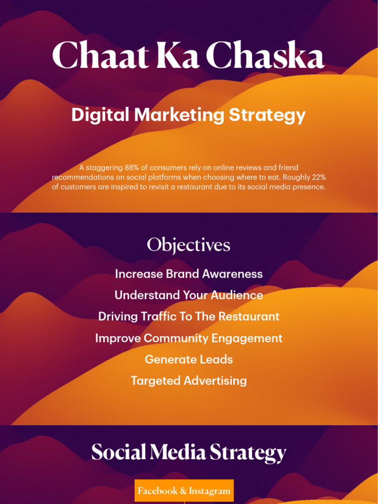 Chaat Ka Chaska Marketing Strategy Presentation | PDF | Advertising ...