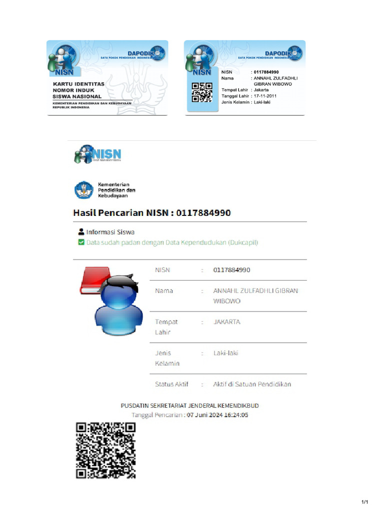 Aplikasi Cetak Kartu Nisn | PDF
