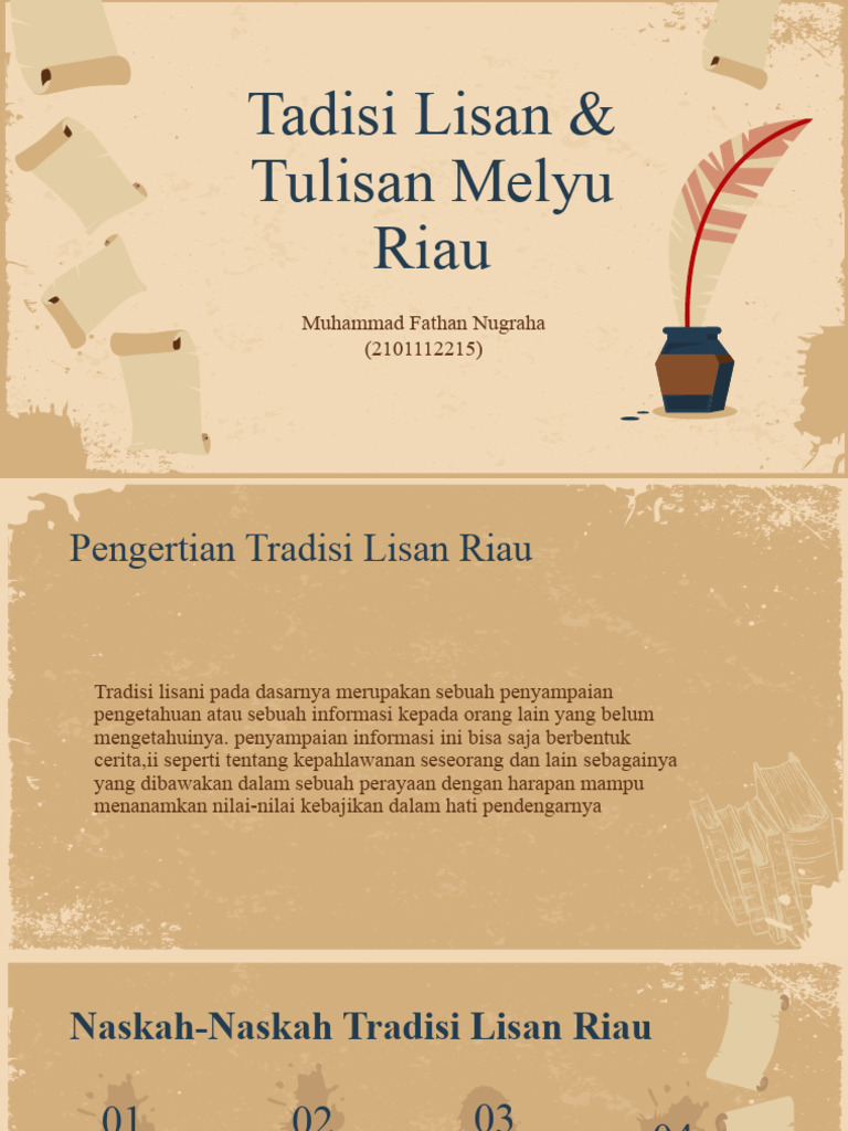 Budaya Melayu (Tradisi Lisan Dan Tulisan) | PDF