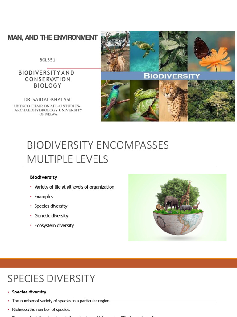 Understanding Biodiversity and Conservation | PDF | Biodiversity ...