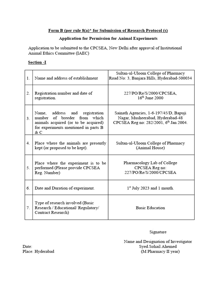 21451S0113 FORM B 2 (1) New | PDF | Surgery | Pharmacology