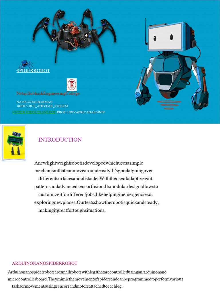 Arduino Nano Spider Robot _10900721016 Copy | PDF