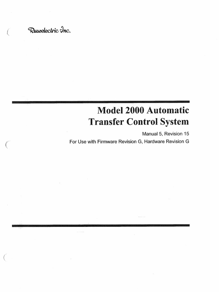 Model 2000 ATS System | PDF