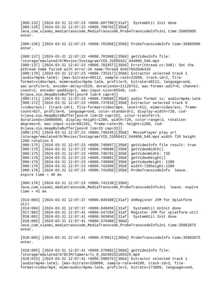 Trace | PDF | Codec | Data Compression