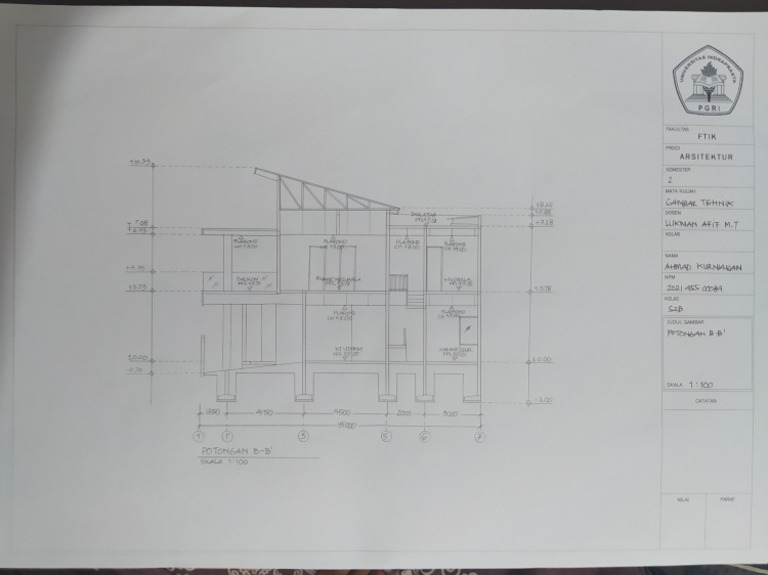 Tugas 3 - Potongan B-B | PDF